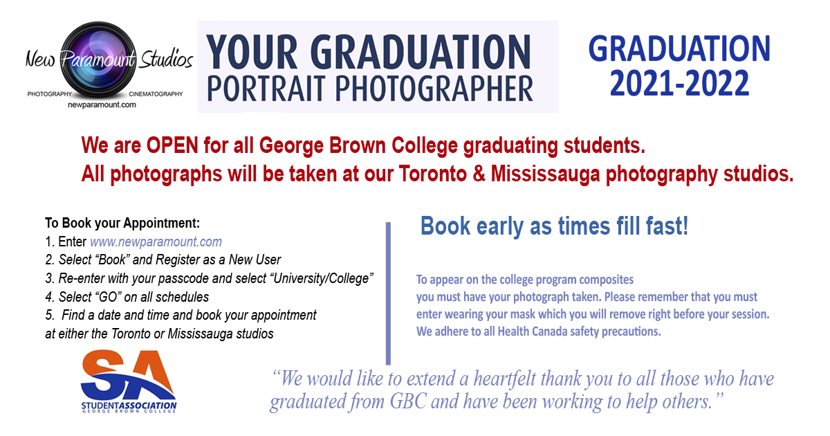 Graduation Photos - Student Association of George Brown College