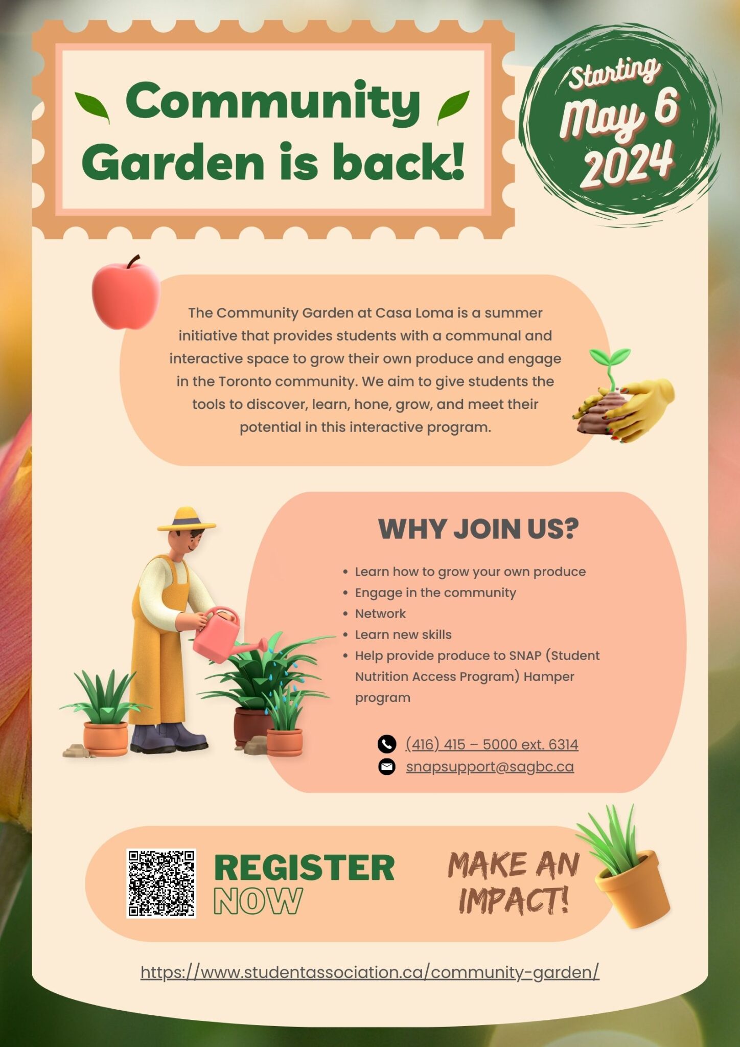 Community Garden - Student Association of George Brown College